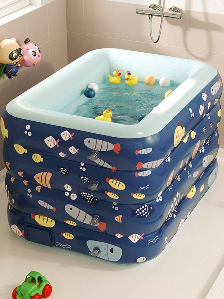 Складной автоматический надувной бассейн для домашнего использования, утолщенный детский лягушатник