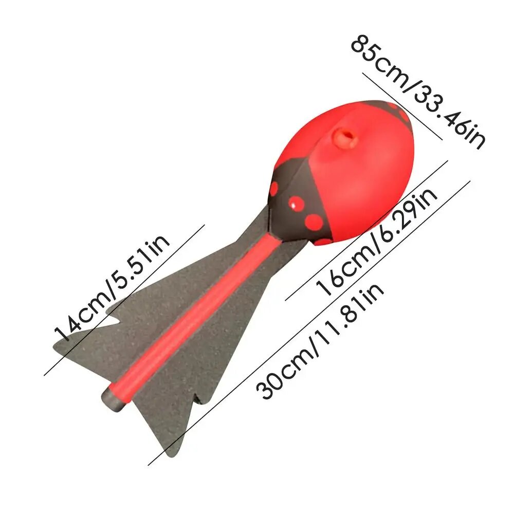 Вихревой Ревун Поролоновый футбольный Vortex Howler Foam Football Красный, Red