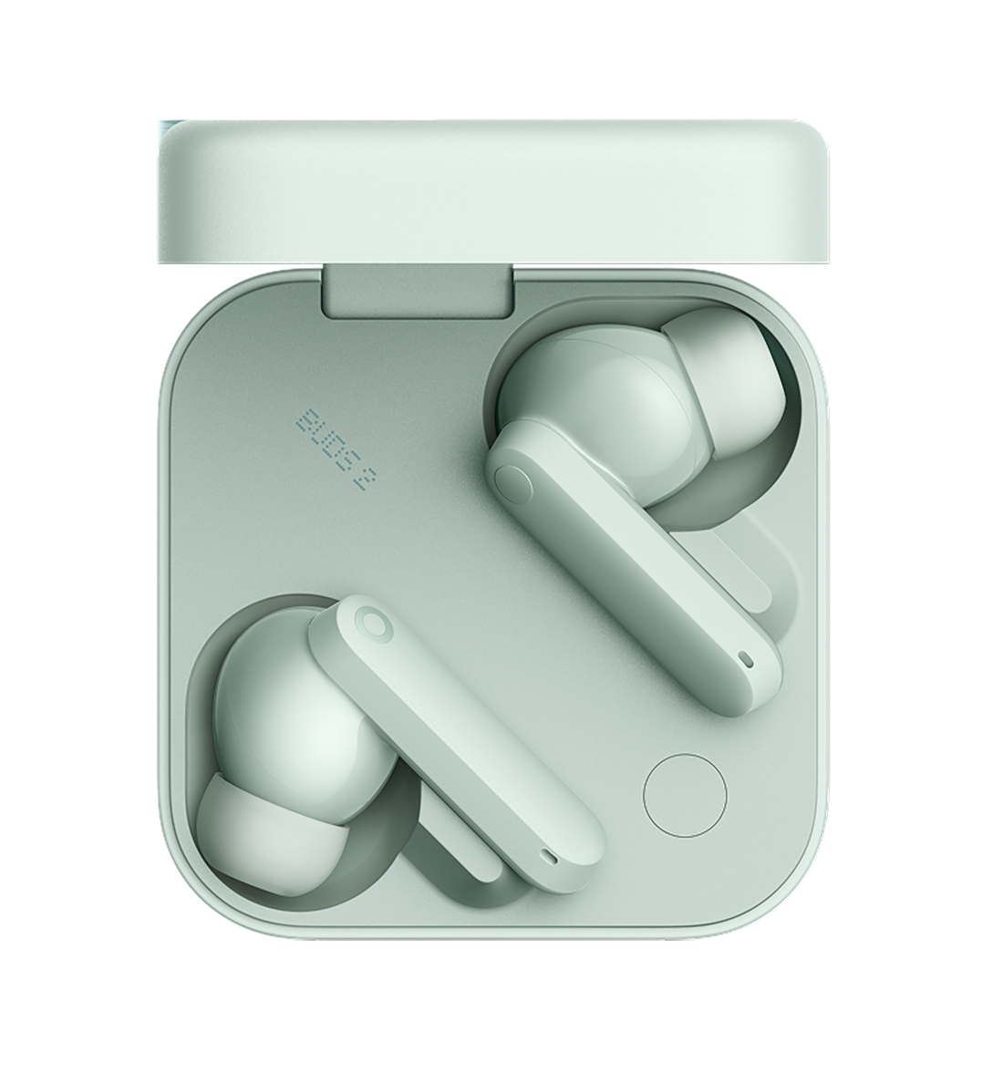 Беспроводные TWS наушники с шумоподавлением CMF (by Nothing) Buds 2 Light Green