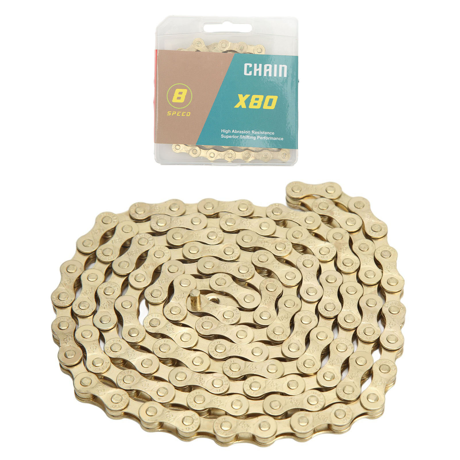 8 -скоростная велосипедная цепь Универсальная углеродная сталь горная дорожная цепь цепи для открытого велосипедного золота