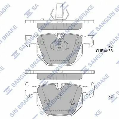 Колодки задние BMW E60 2.0i-4.5i 3.0D 2003>