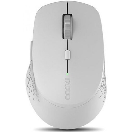 Мышь Rapoo M300 светло-серый оптическая беспроводная USB (1140095)