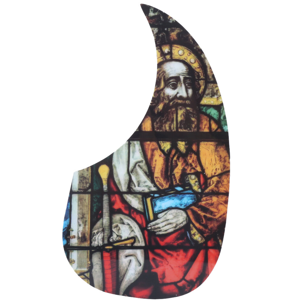 Acoustic Guitar Pickguard SelfAdhesive Decoration Musical Instrument Accessories(Grandpa )