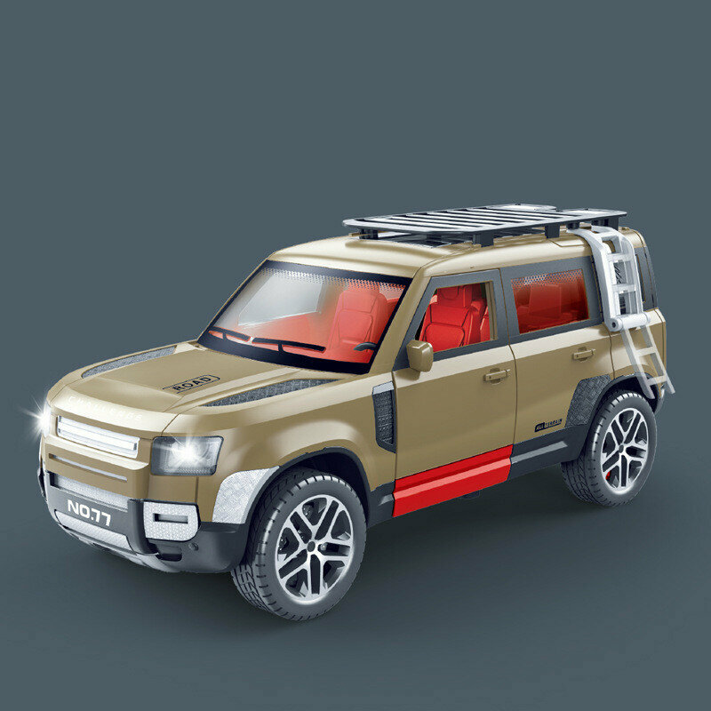 Kids inertia voice light model car vehicle with opening doors offroad suv for interactive learning stylez
