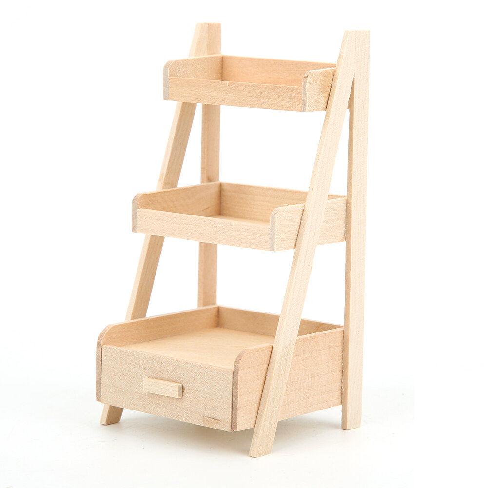 1:12 Миниатюрный кукольный домик, садовое украшение, деревянная имитация миниатюрной подставки для цветов