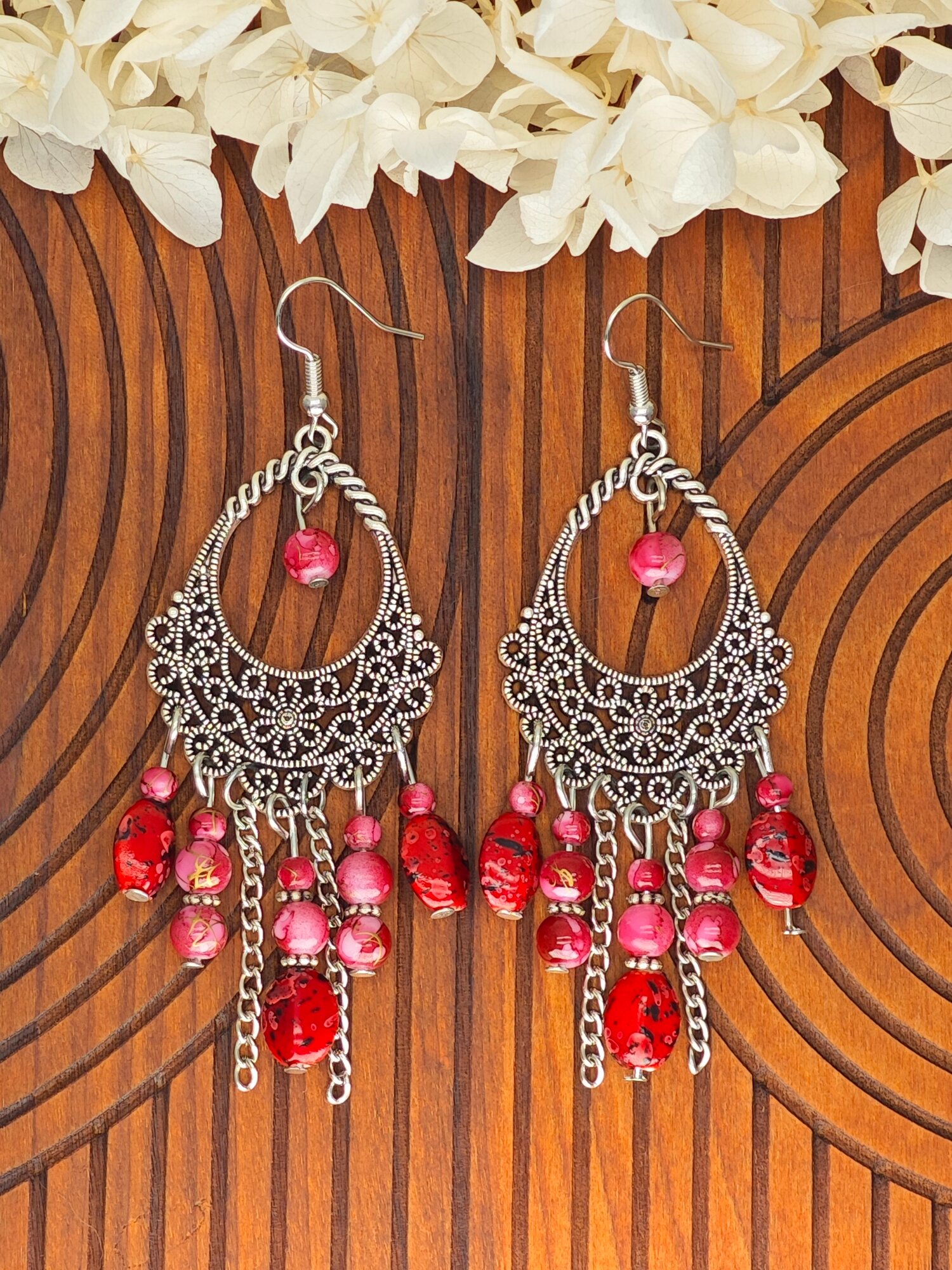 Серьги, эмаль, бирюза синтетическая