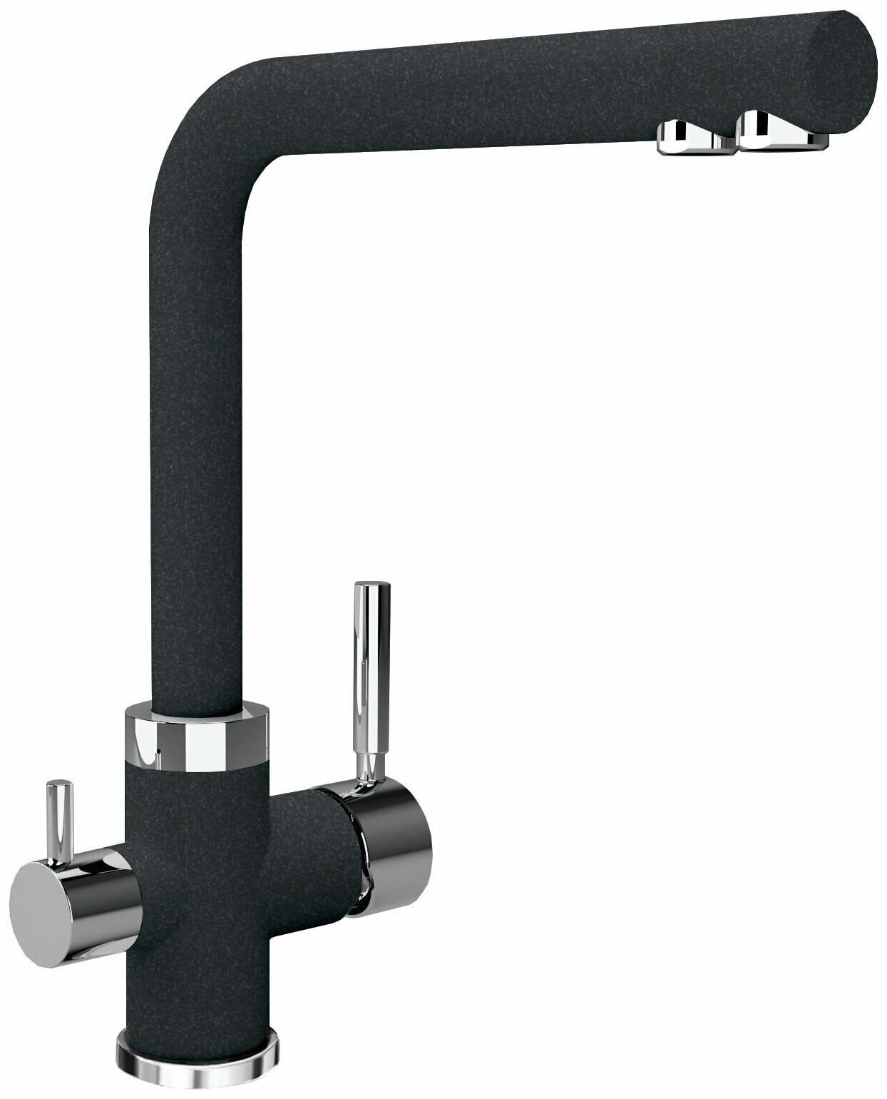 Смеситель Florentina Арес FL под фильтр, черный Fg (333.19H.2123.102)