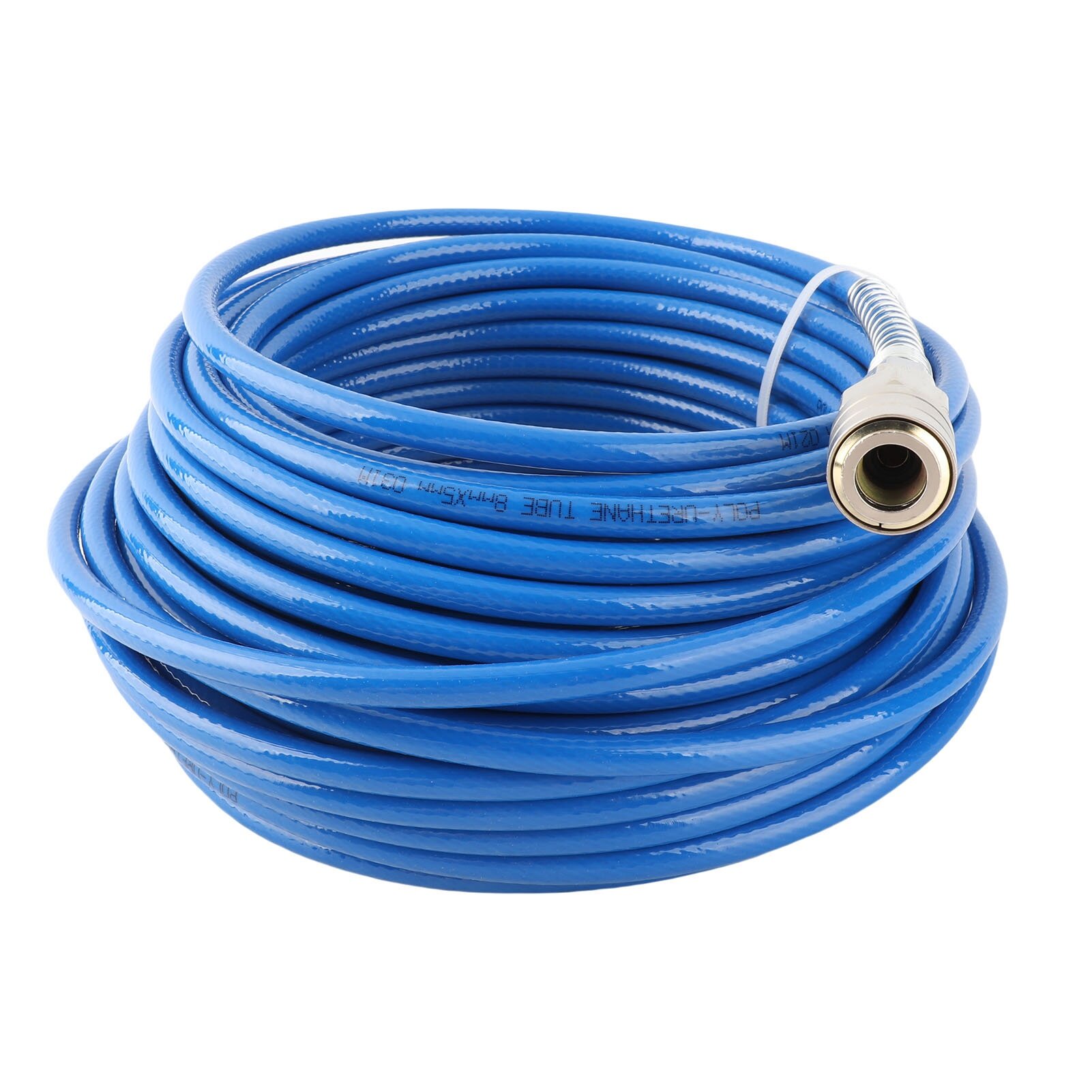 Шланг высокого давления для воздушного компрессора, резьба 1/4 дюйма NPT, внутренний диаметр 5 мм, внешний диаметр 8 мм, пневматический, полиуретановый, длина 20 м, синий.