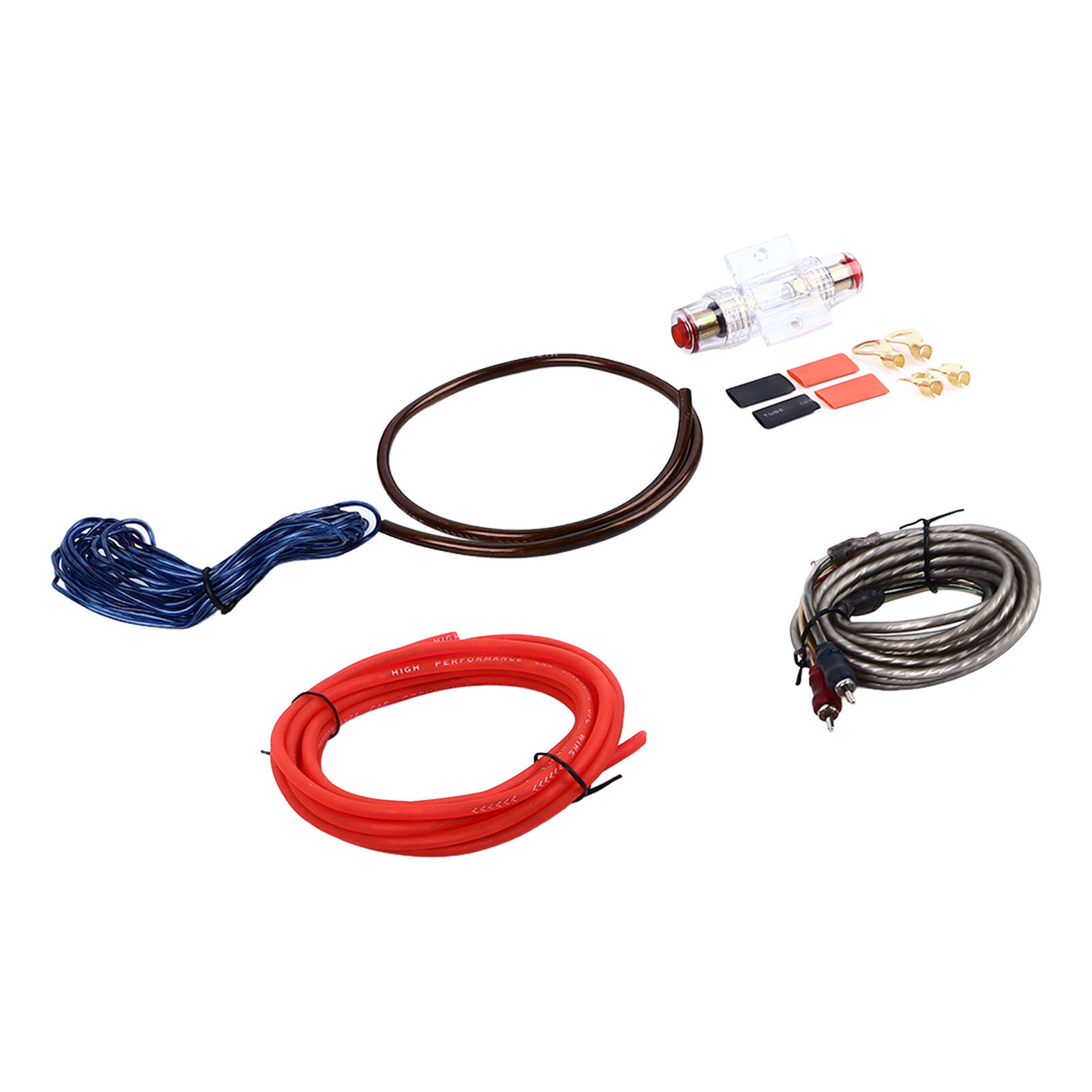 10GA автомобильный сабвуферный динамик, провод, отличная передача звука, гибкий автомобильный усилитель, монтажный комплект проводки для автомобиля