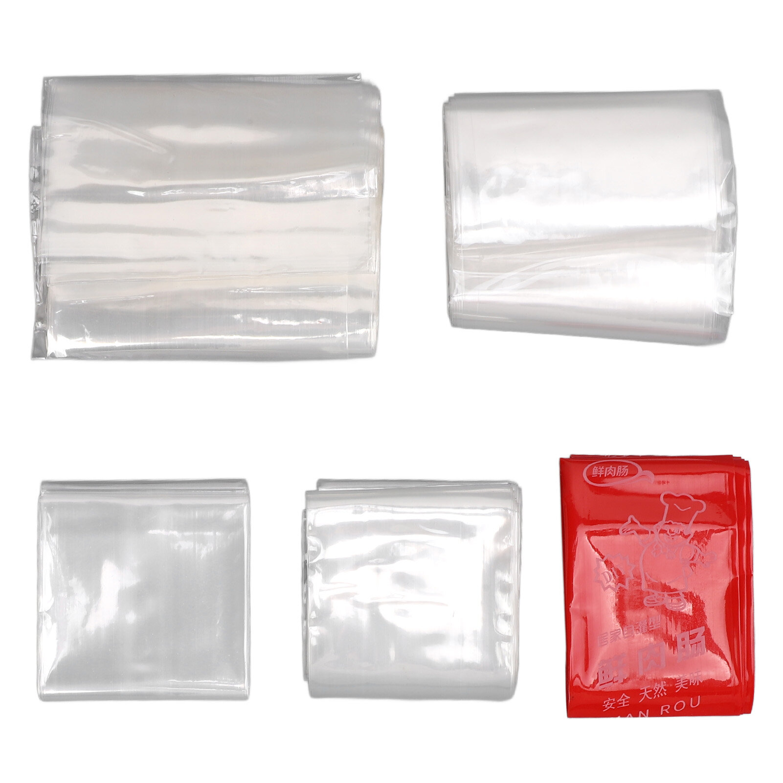 Оболочка для колбасы из 5 пищевых продуктов, устойчивая к высоким температурам, несъедобная, пластиковая, для домашнего использования, оболочки для ветчинных колбас