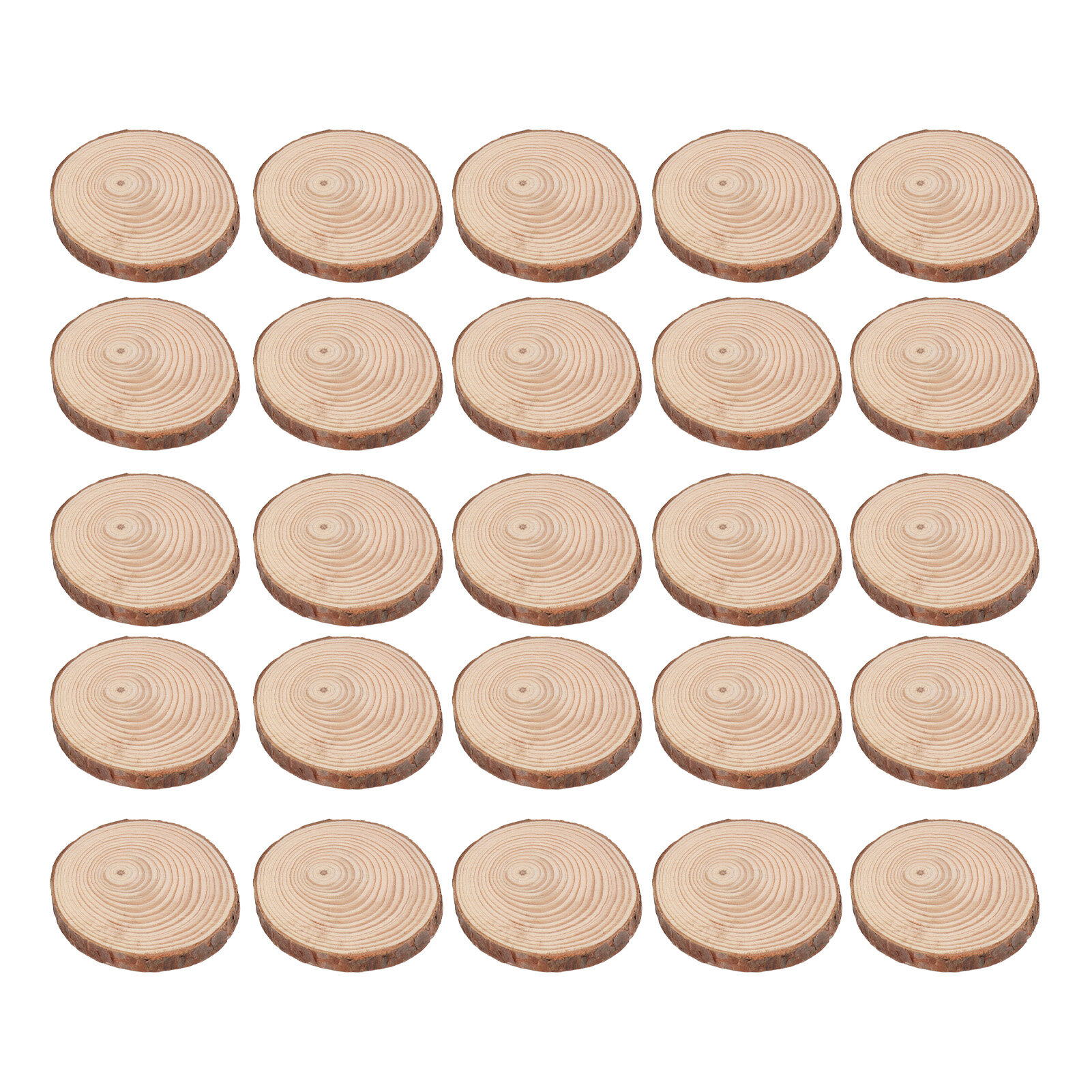 25 шт. подставок под чашки из сосновых срезов дерева, украшение для дома и офиса
