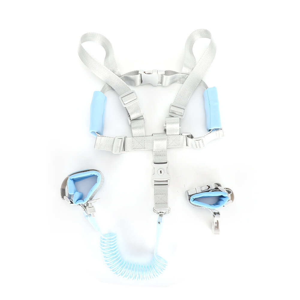 Детский поводок-шлейка для прогулок на свежем воздухе с защитой от потери, регулируемый поводок для малышей и детей от 1 до 12 лет