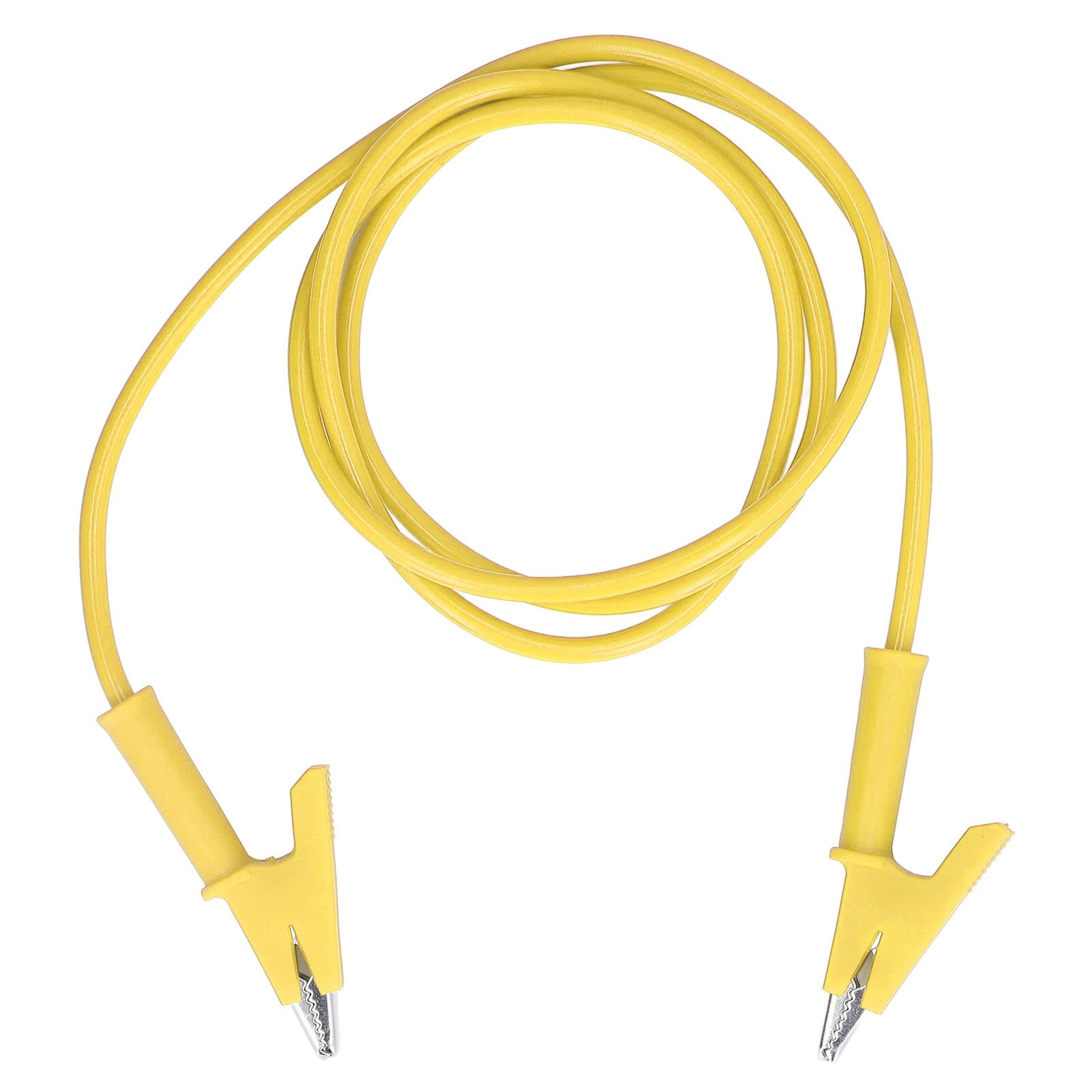 Тестовый провод с крокодилами 10 мм, желтый