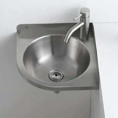 Угловой треугольный умывальник на балконе, нержавеющая сталь 304