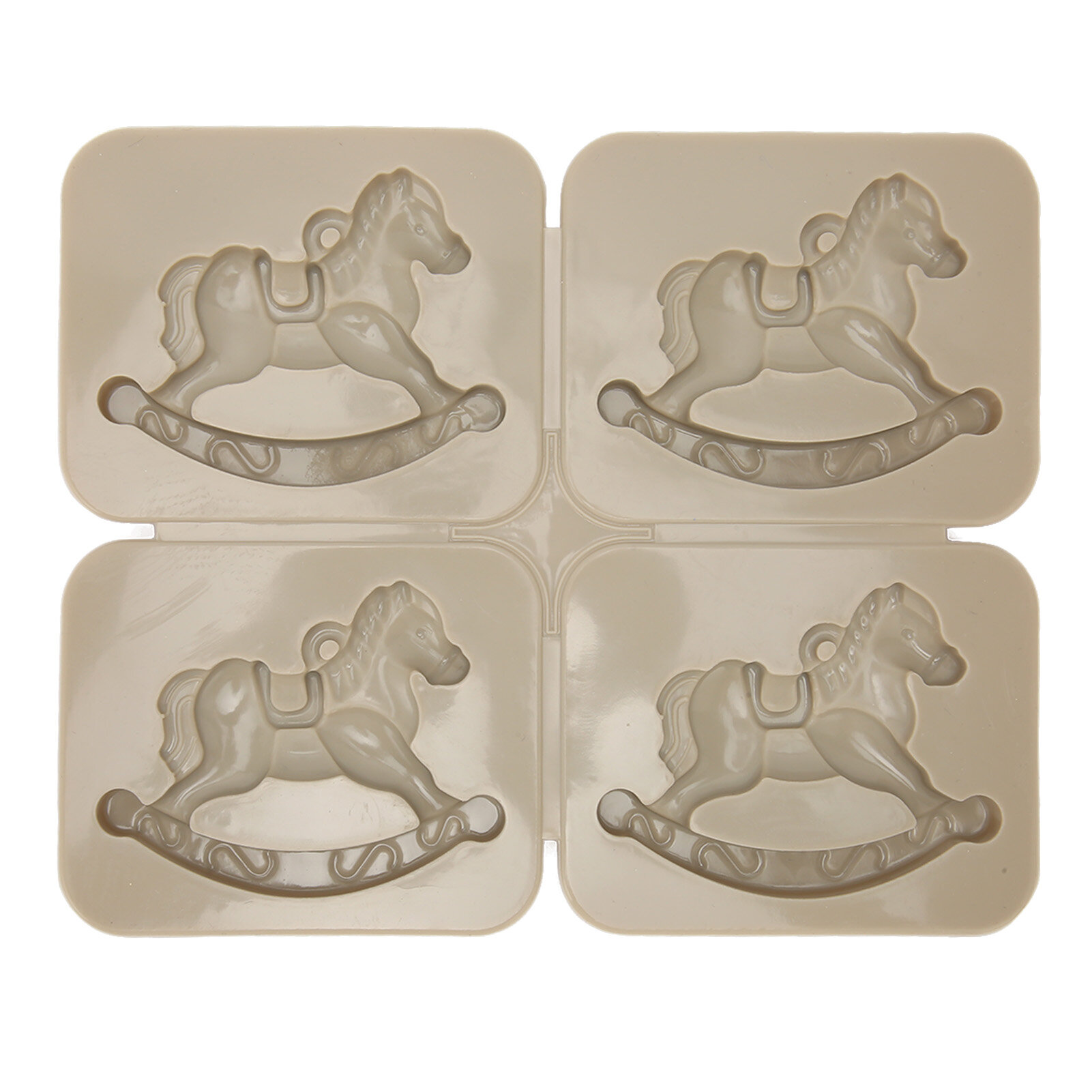 Карусель лошади формы Жизненные милые силиконовые деревянные лошади