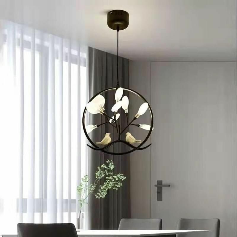 Люстра, в форме черный птицы, LED, G4, 27Вт -kpa