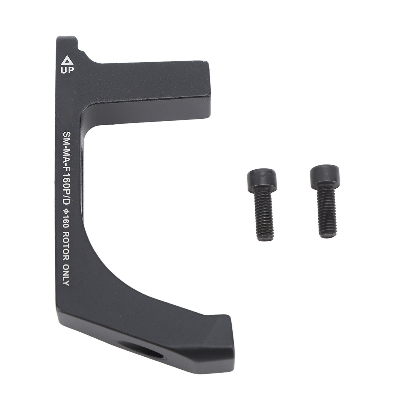 Адаптер велосипедного диска адаптер алюминиевый сплав черный монтажный аксессуар для преобразователя кронштейна для переднего колеса дорожного велосипеда 160 мм