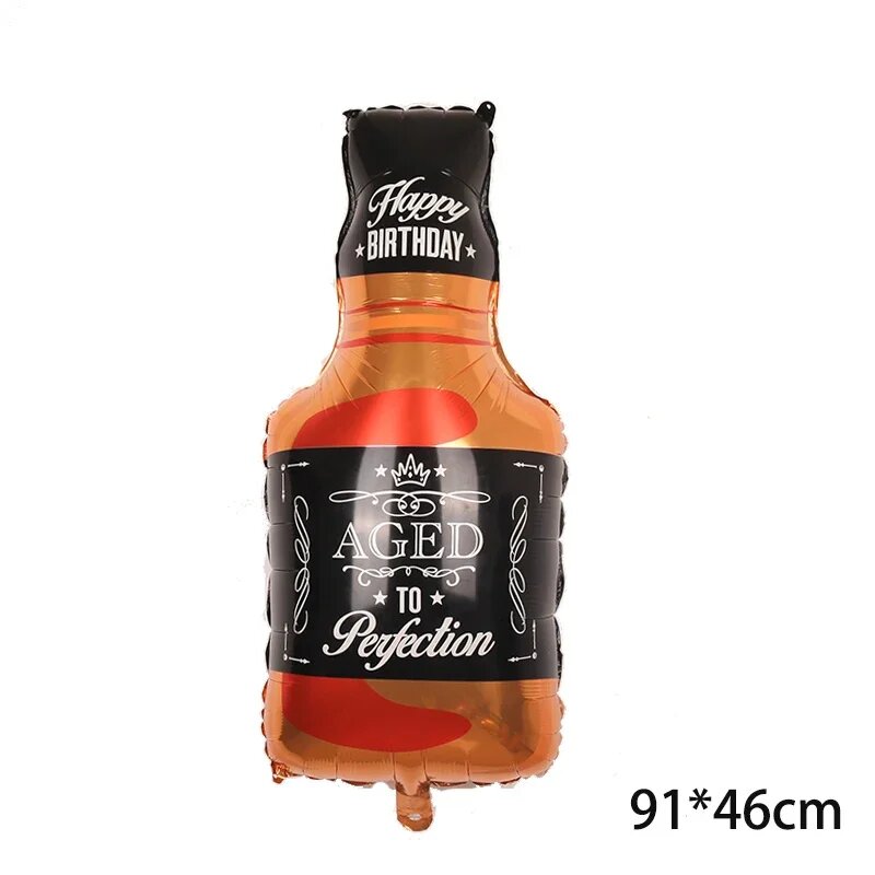 Шарик бутылка "Happy Birthday", 91*46см, Bottle 5