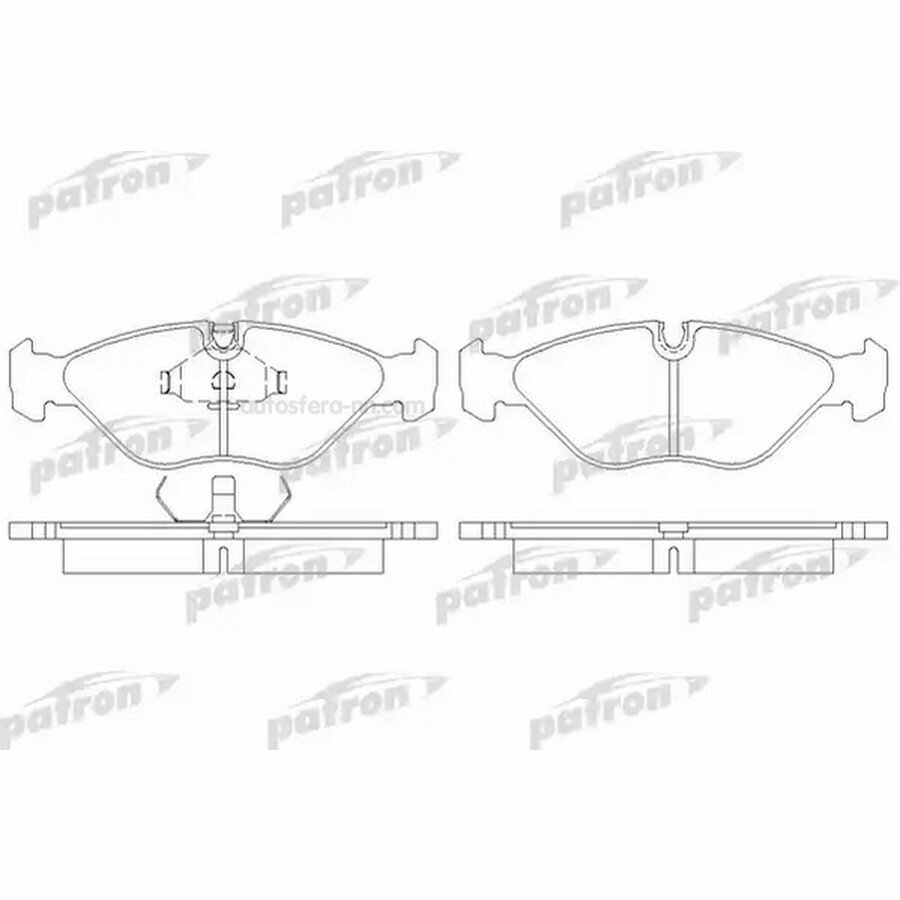 PATRON PBP670 Колодки тормозные дисковые передн SAAB: 900 I 85-93, 900 I Combi Coupe 85-94, 900 I кабрио 86-94, 9000 85-98, 9000 хечбэк 84-98