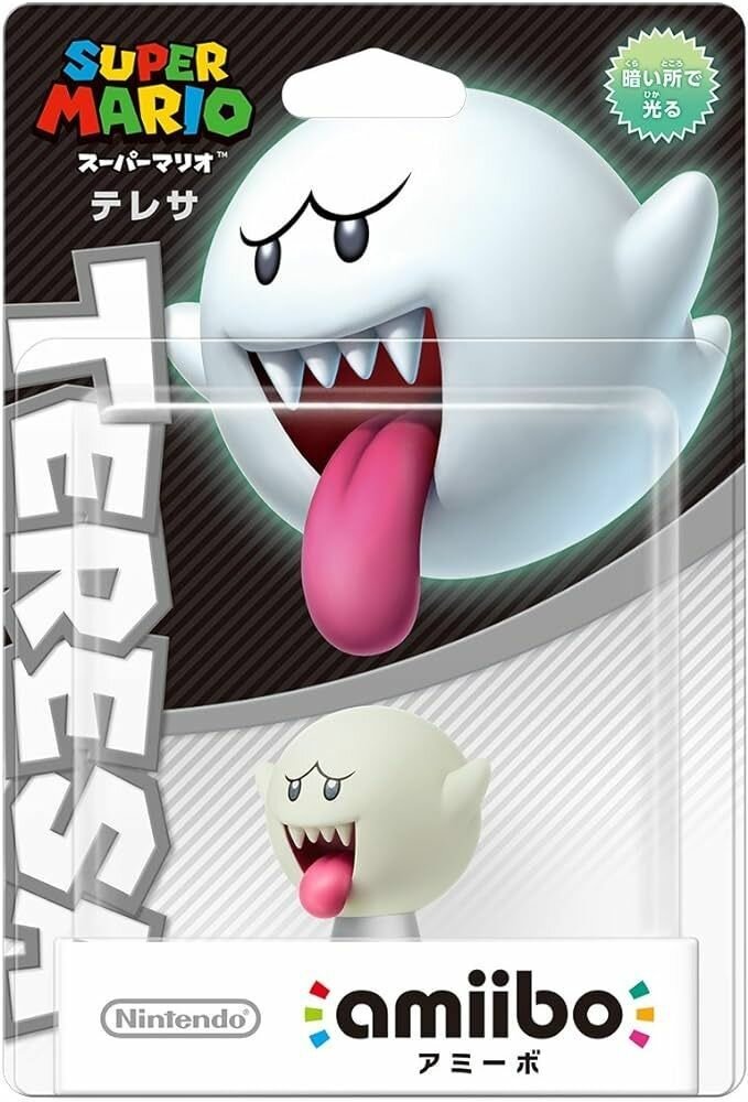 Фигурка Nintendo amiibo Boo, светится в темноте, серия Super Mario