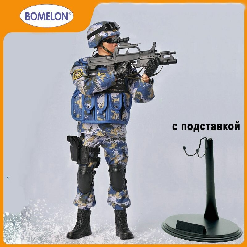 Набор игрушечных солдатиков в масштабе 1/6, фигурка китайского солдата 30 см, коллекционная военная совместная кукла, игрушка для мальчика 14+