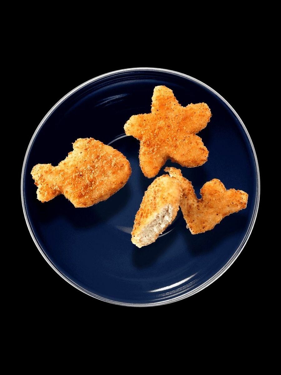 Рыбные фигурки тресковые в панировке, полуфабрикат, 2 коробки по 5 кг.