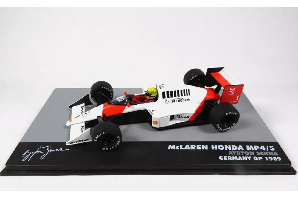 Модель коллекционная ALTAYA Mclaren honda MP4/5 winner germany gp 1989 a.senna / макларен айртон сенна германия