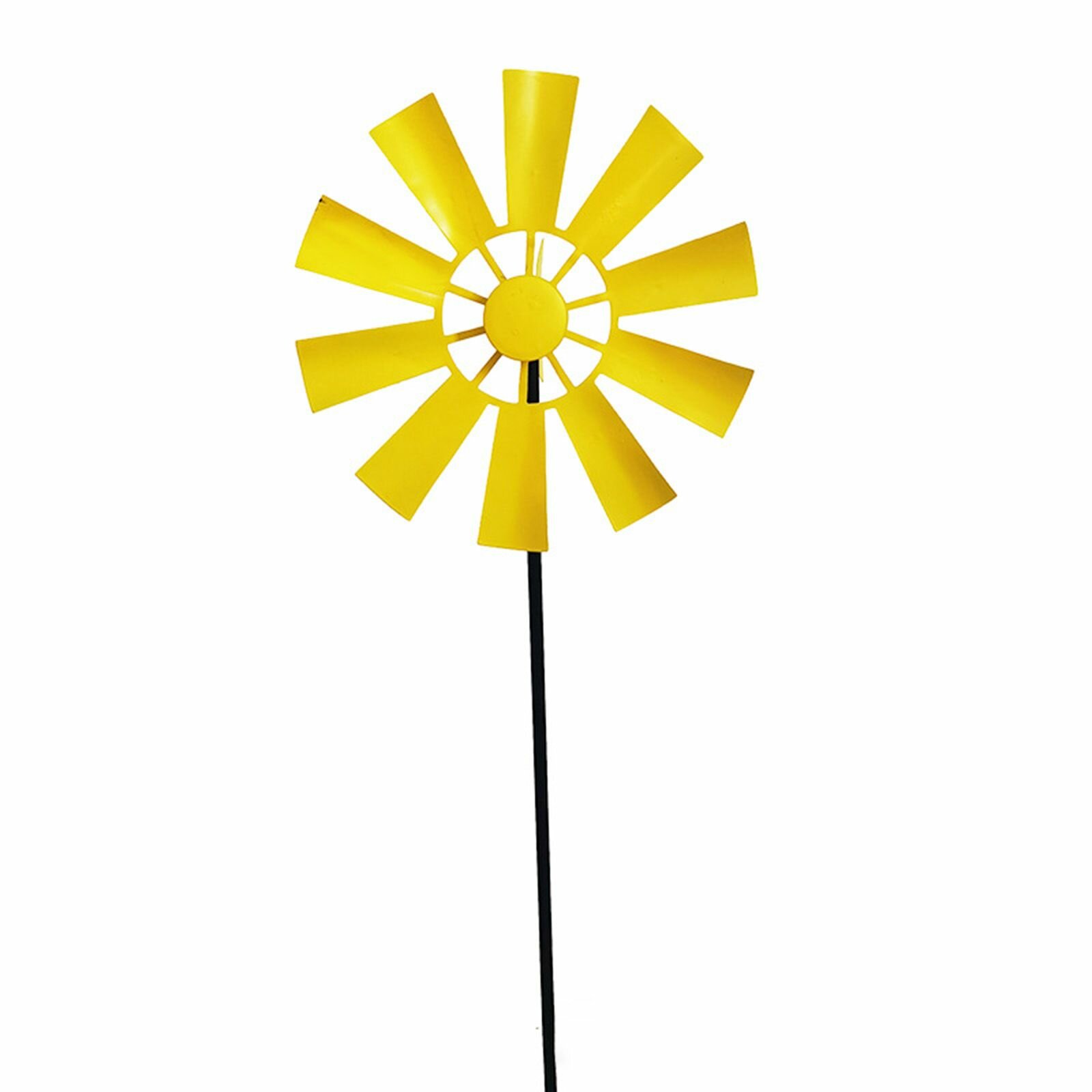 Вращающаяся ветряная мельница из кованого железа, металлическая вертушка ветра, ландшафтный орнамент
