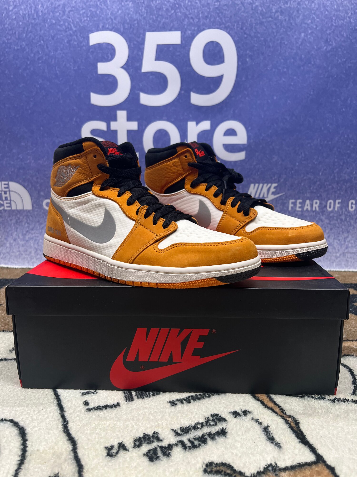 Кроссовки NIKE AIR JORDAN 1 HIGH ELEMENT GORE-TEX “LIGHT CURRY”