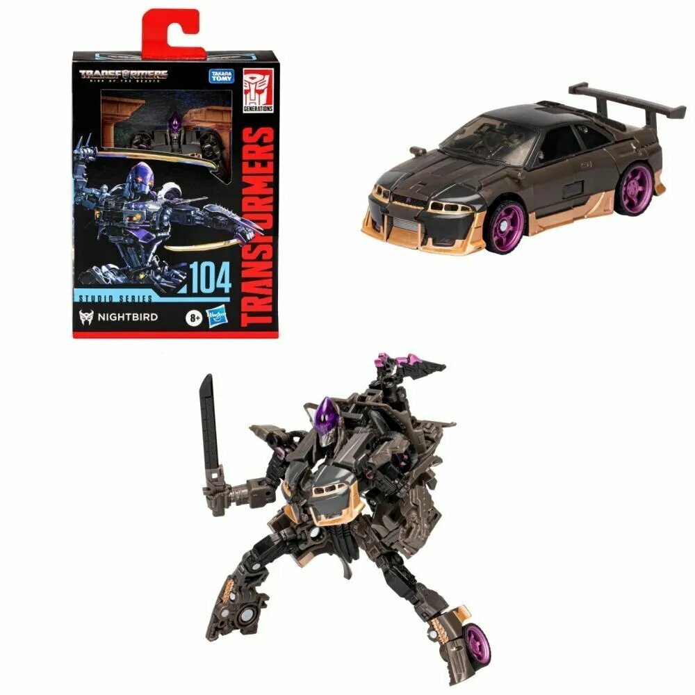 Игрушка Трансформеры Студийная серия Deluxe Transformers: Rise of the Beasts SS104 Nightbird 13cm F7239