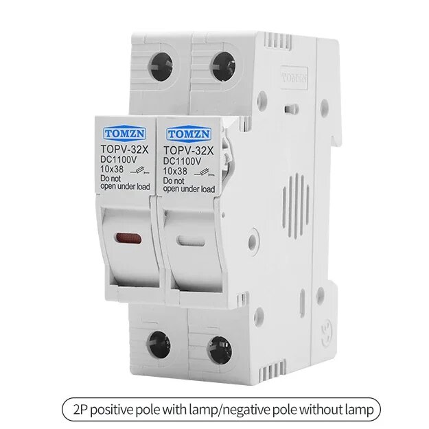 Держатель предохранителя TOMZN TOPV-32X 2P с LED для солнечных панелей