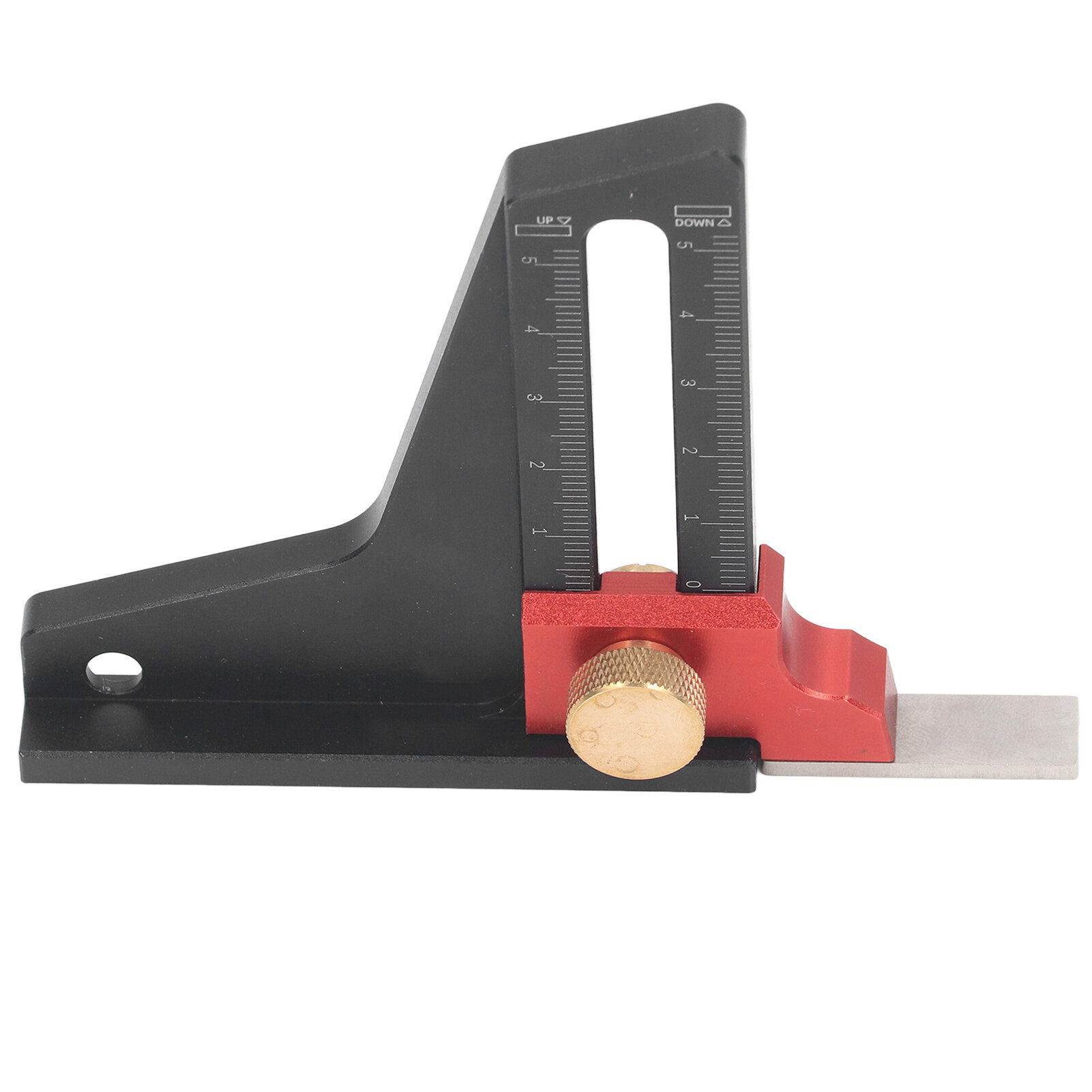 Штангенциркуль: Алюминиевый Сплав 0-50 мм Универсальный Инструмент для Дерева - Точное Измерение Глубины для Настройки Пильного Стола Многофункциональный Измеритель for Столярные Работы