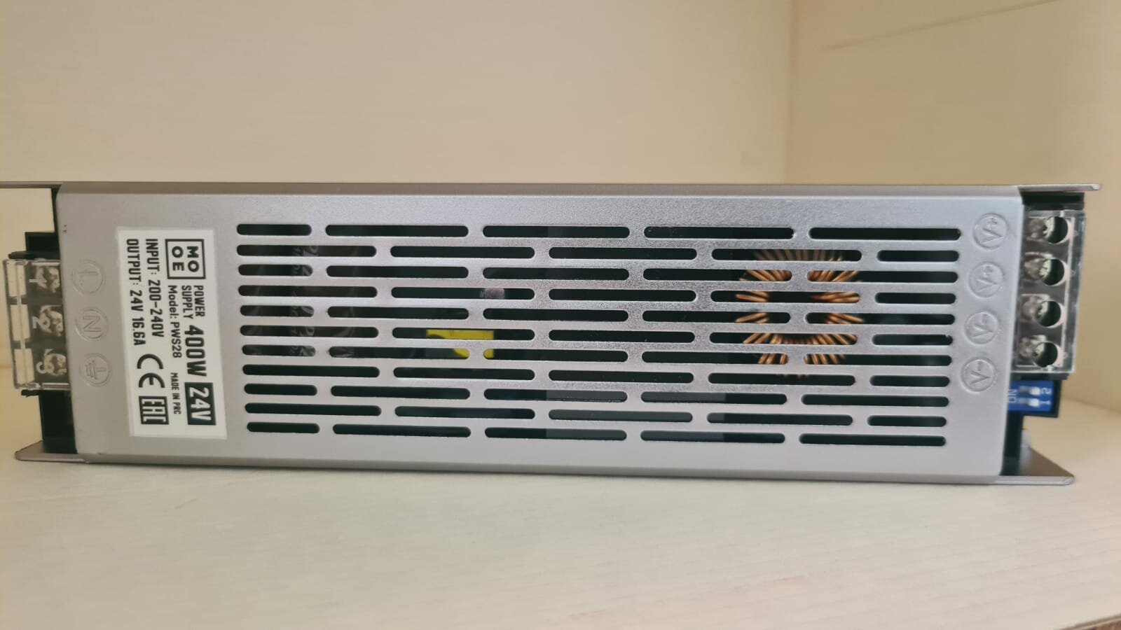 Блок питания для светодиодной ленты 24V 400W с плавным стартом.