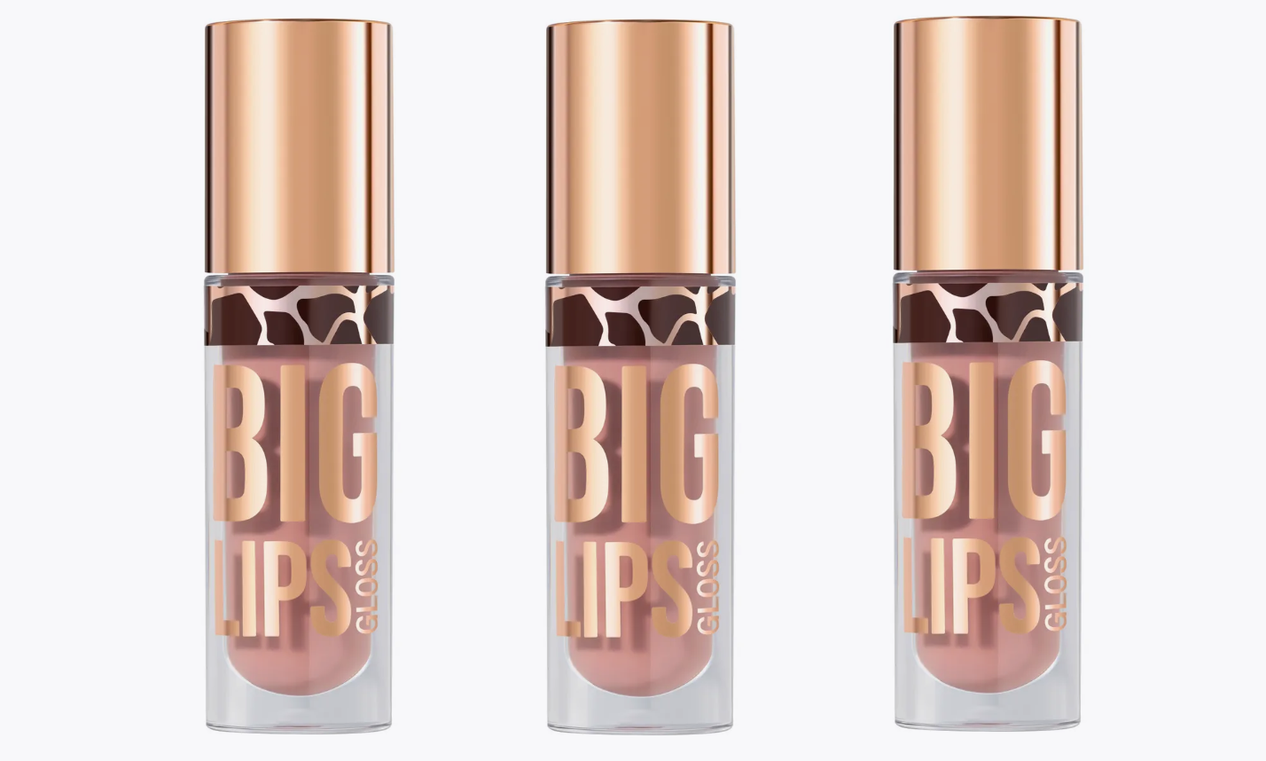 Блеск для губ STELLARY Lipgloss Big Lips тон 11 Toffee Diva, 4 мл - 3 штуки
