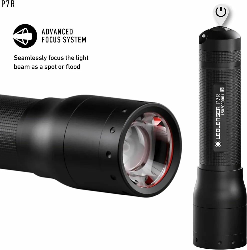 LED Lenser P7R перезаряжаемый налобный фонарь с регулируемым лучом до 600 люмен для дома, походов и аварийных ситуаций