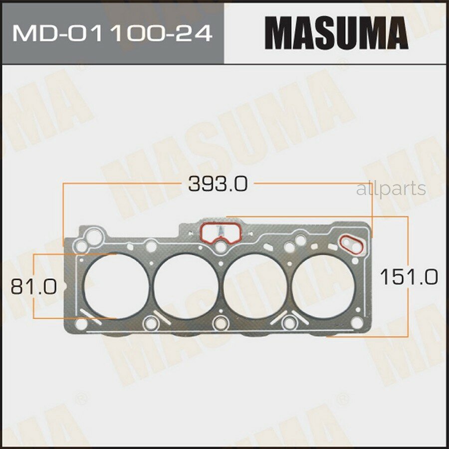 MASUMA MD-01100-24 Прокладка ГБЦ TOYOTA COROLLA, SPRINTER 5AFE 92-00