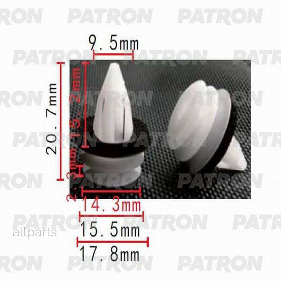 PATRON P37-0265 Клипса пластмассовая BMW применяемость: внутренняя отделка