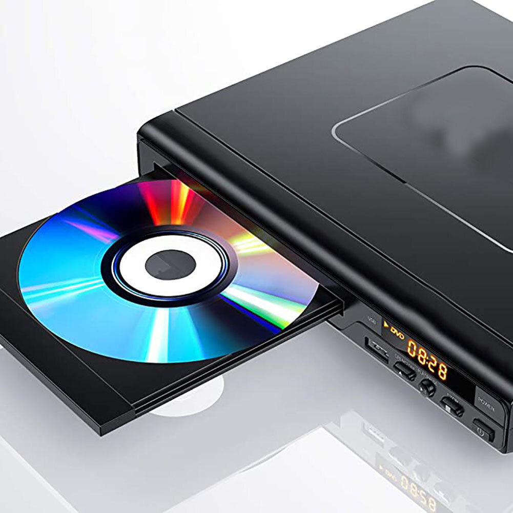 DVD-плеер Домашний DVD-плеер с AV-кабелем для телевизора Многорегиональный DVD-плеер с пультом дистанционного управления