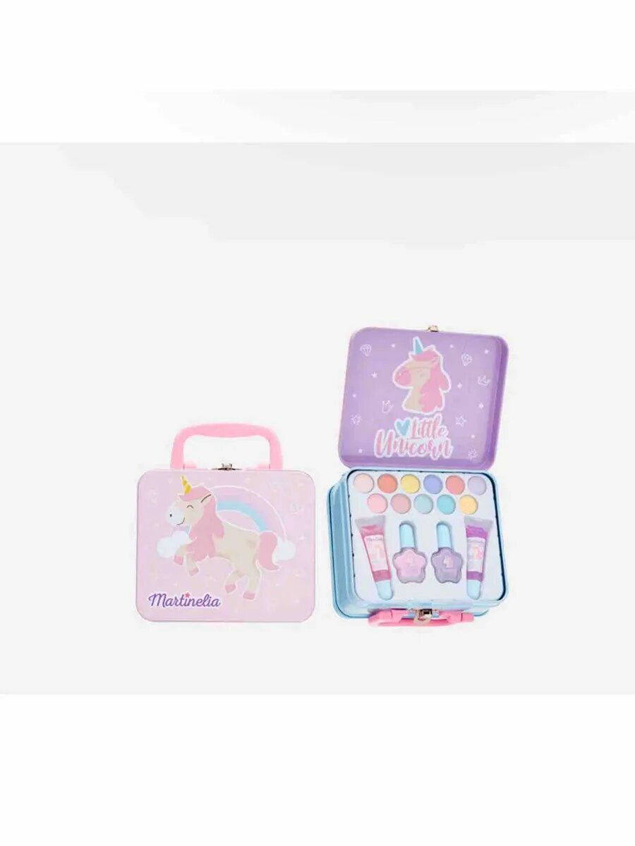 Набор декоративной косметики Martinelia Medium Tin Case "Little Unicorn", гипоаллергенный