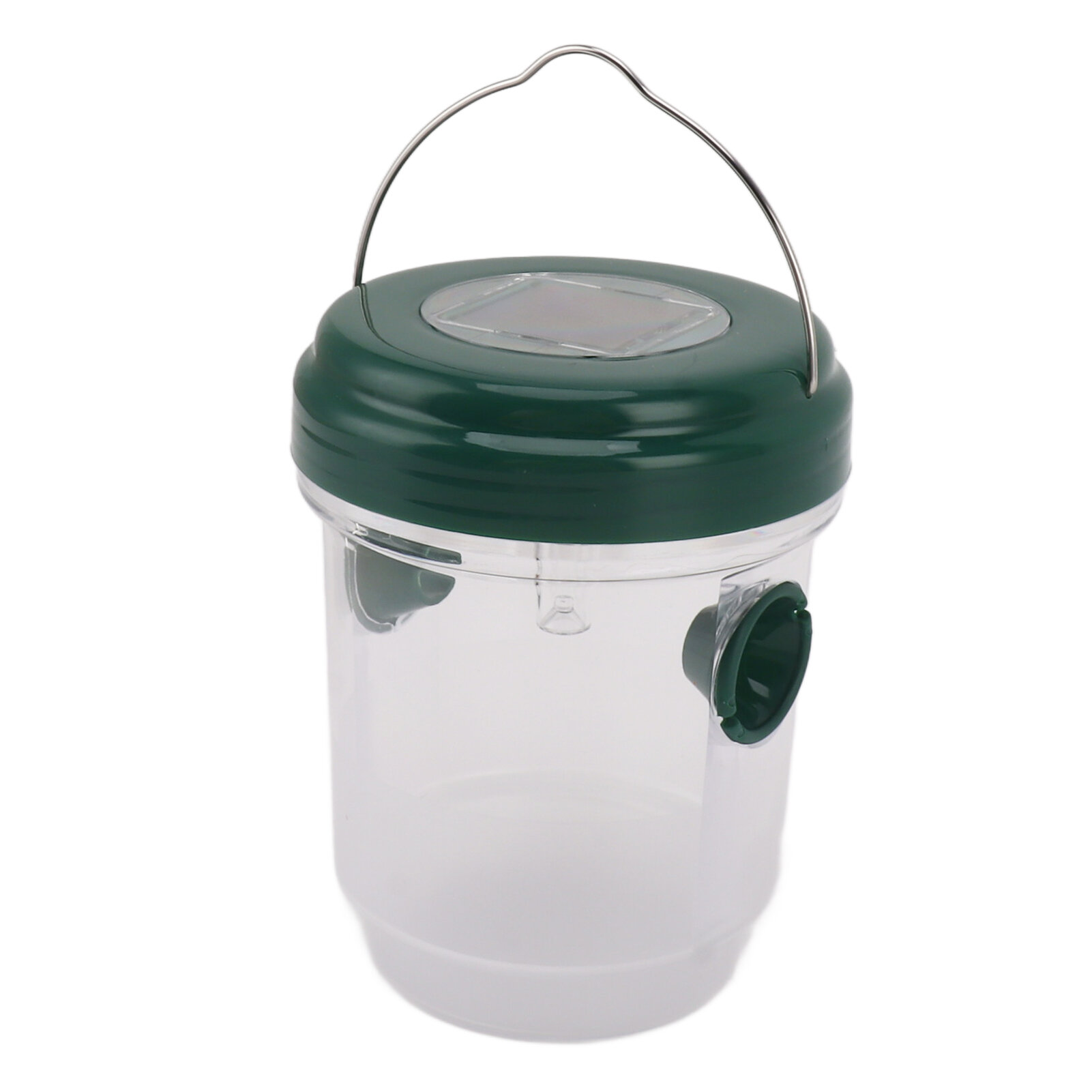 Ловушка для ос, светодиодная водонепроницаемая ловушка для шершней на солнечной энергии для ос, фруктовых мух, садовая терраса, сельхозугодья, зеленый цвет