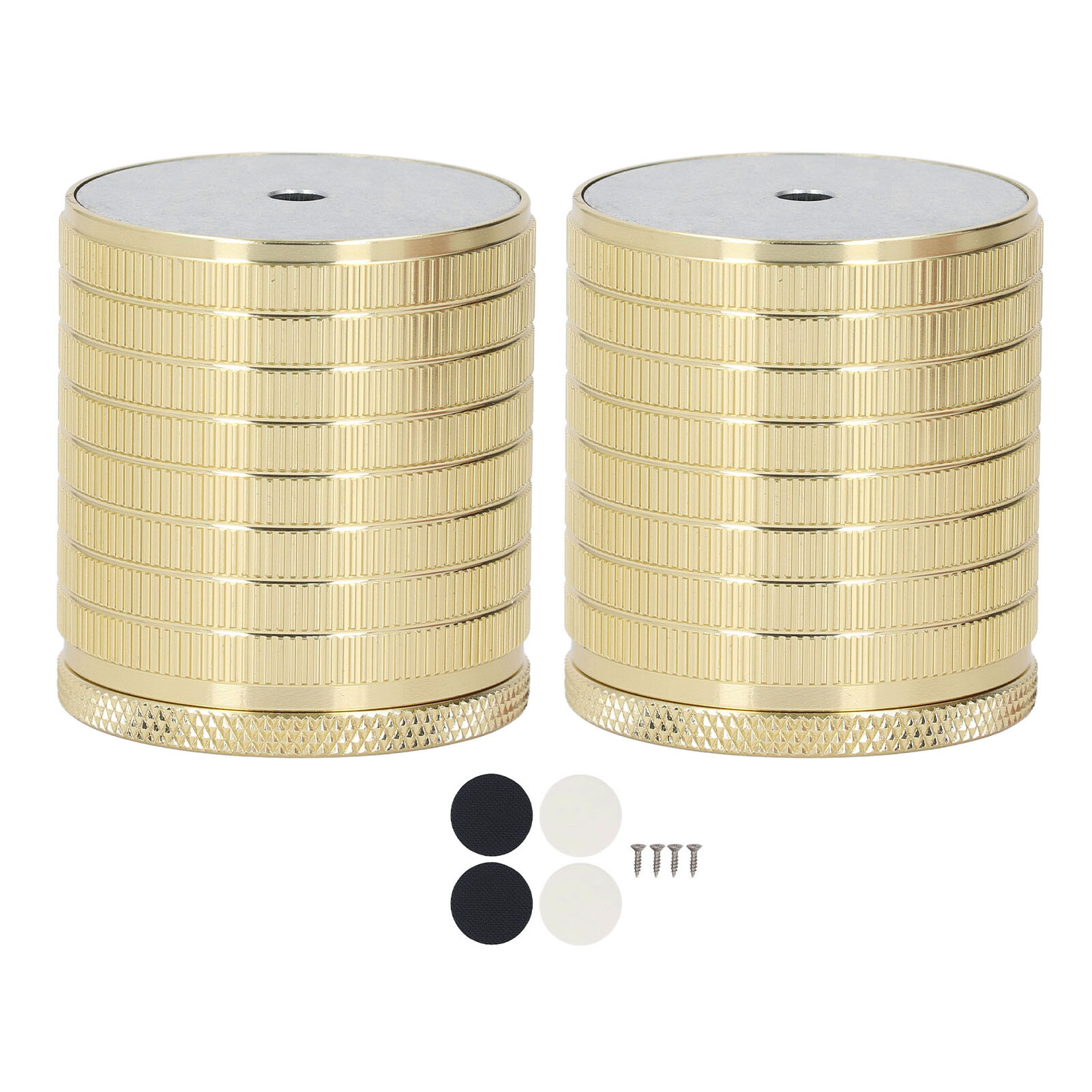 2шт Ножки Стола Стояки Диван Стул Мебель Ножки Опоры 43-75 мм Регулируемая Высота Яркое Золото