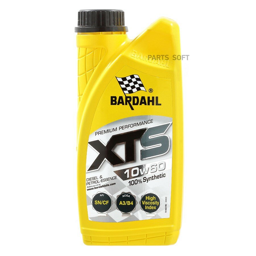 BARDAHL 36251 Масло моторное Bardahl XTS 10W60 A3/B4 синтетическое 1 л 36251