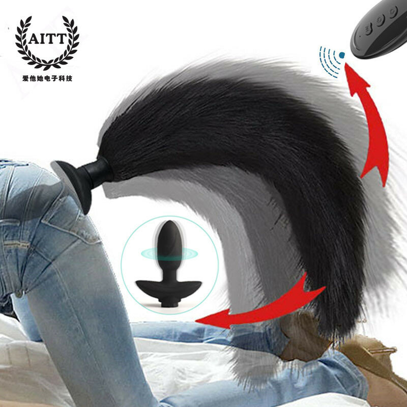 Мужчины и женщины используют мастурбацию анус SM секс игрушки cos реквизит вибрация качели женский задний сад лисий хвост анальная пробка