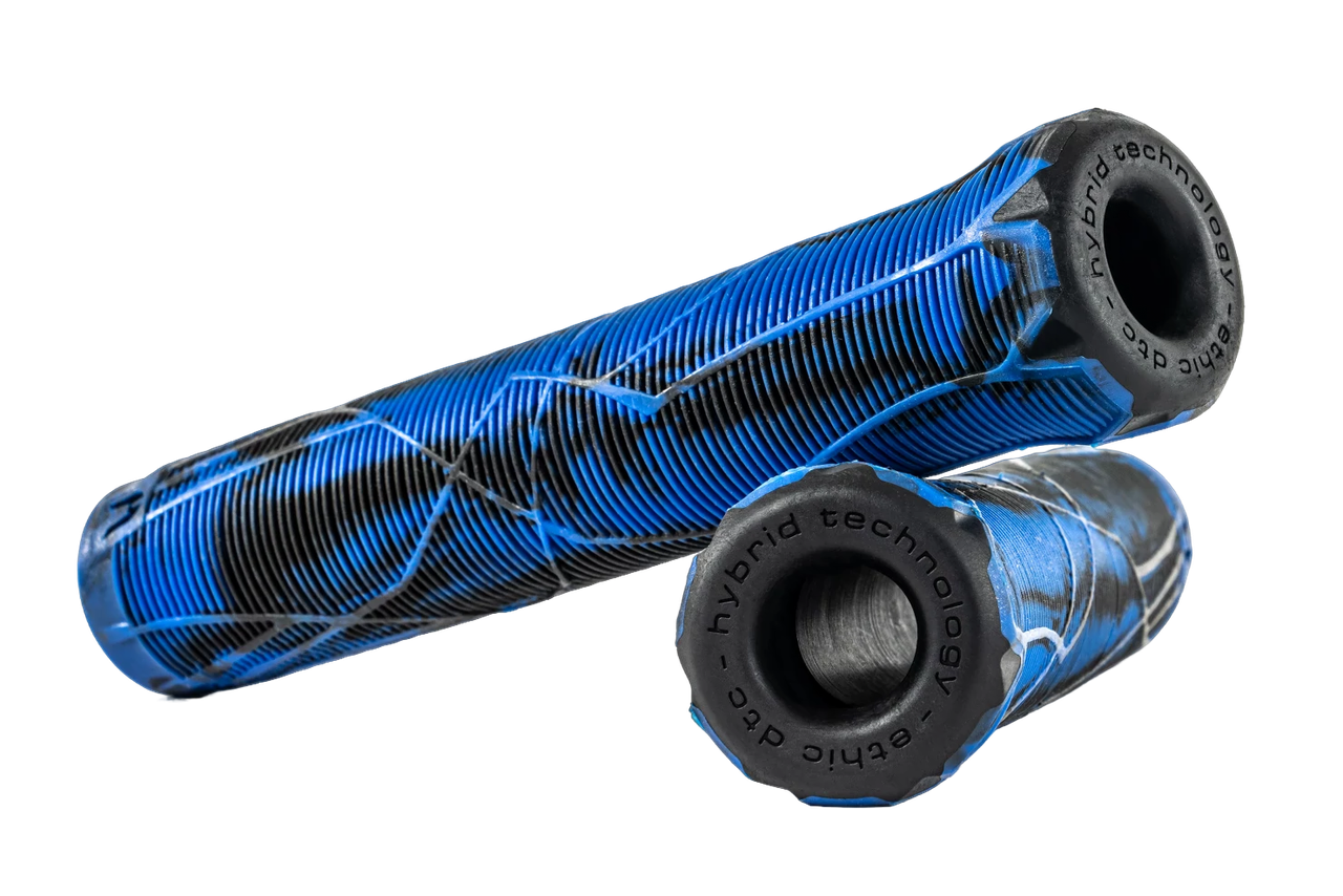 Грипсы для трюкового самоката Ethic "Slim Grips", с барендами - Blue