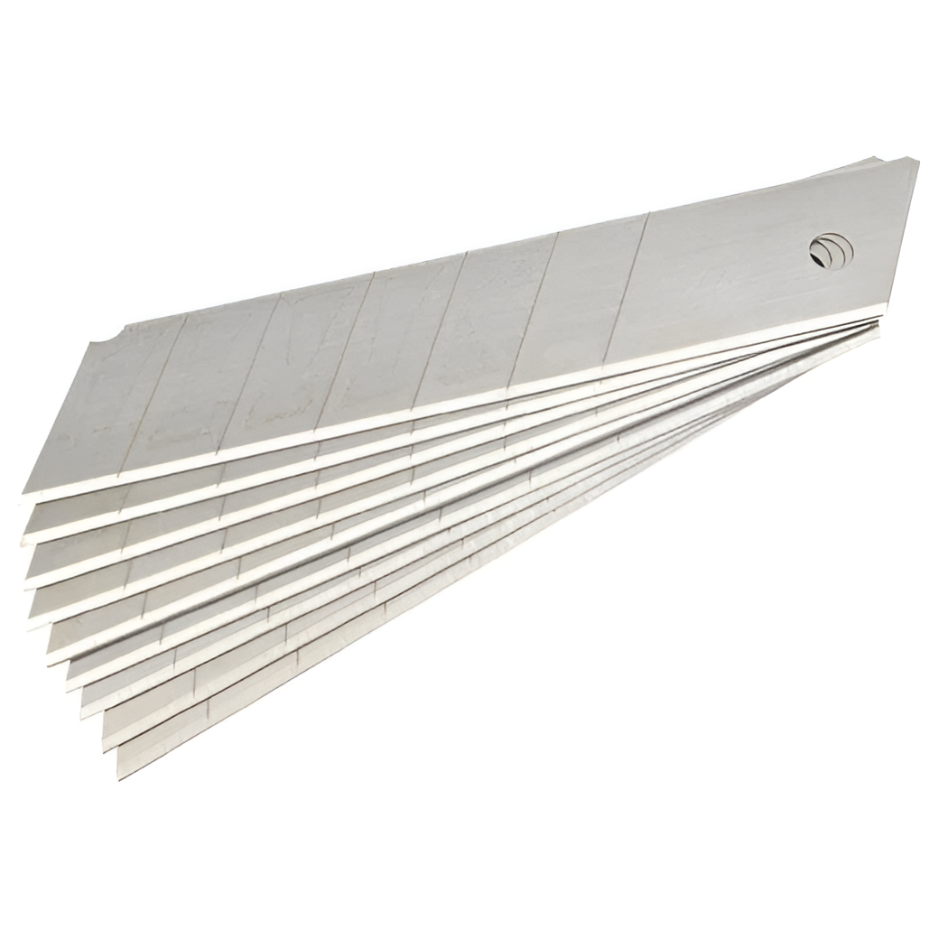 Лезвия запасные 25 мм — 20 шт (2×10) для строительного ножа, сталь SK5, сегментные, профессиональные, прочные