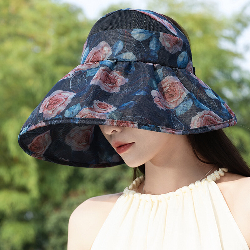 Шляпа от солнца "Корейский стиль", регулируемая, черная