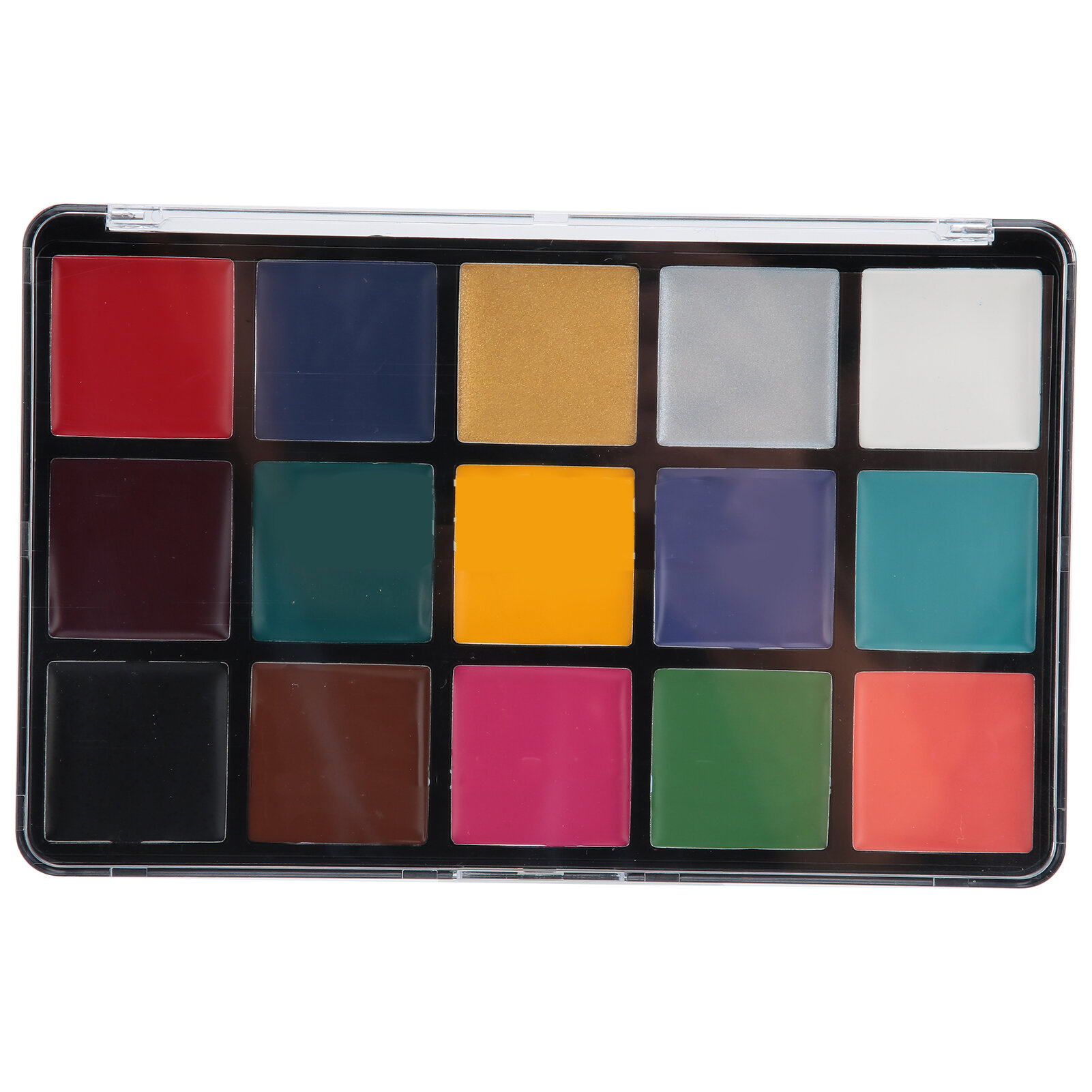 15 цветов для лица, тела, глаз, для рисования, косметическая вечеринка, нарядное платье, красота для макияжа с эффектом травмы клоуна