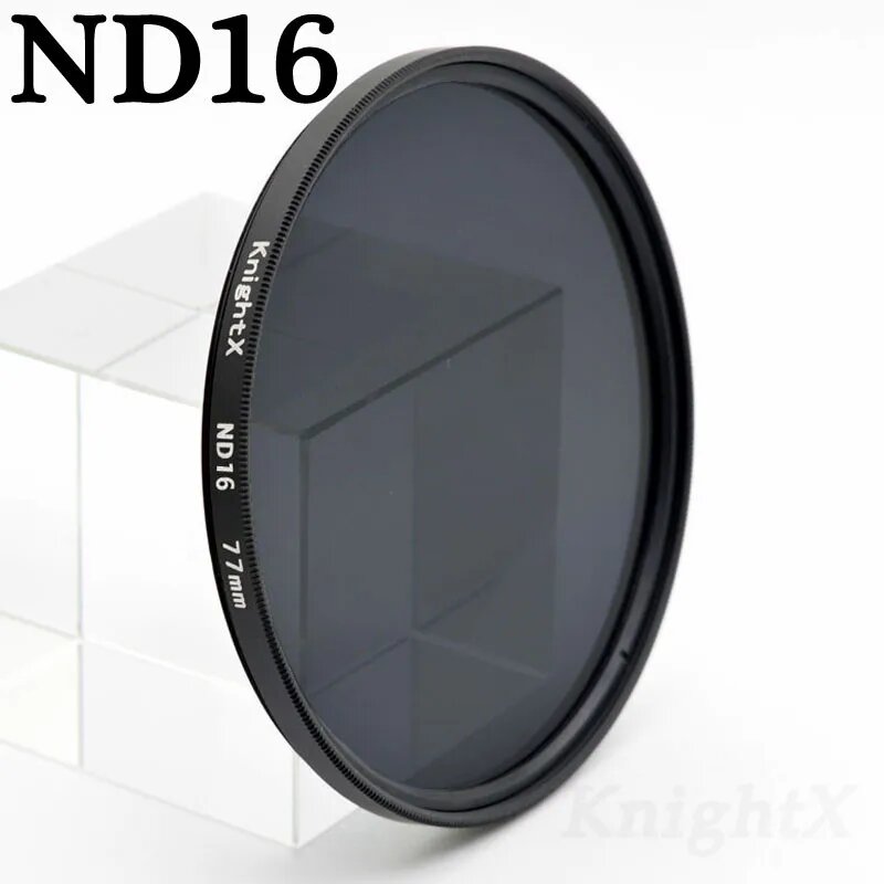 Фильтр KnightX ND2 ND4 ND8 ND16 ND для Nikon D3100 D3200 D5200 D7100 для Canon 1100d 1200D 49 мм 52 мм 55 мм 58 мм 62 мм 67 мм 72 77 мм