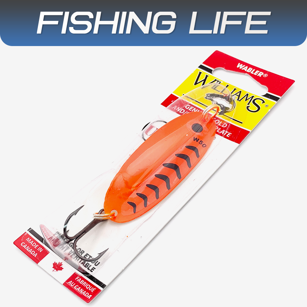 Блесна рыболовная WILLIAMS WABLER W40OR (57мм, 7 гр), wabler-uv oran
