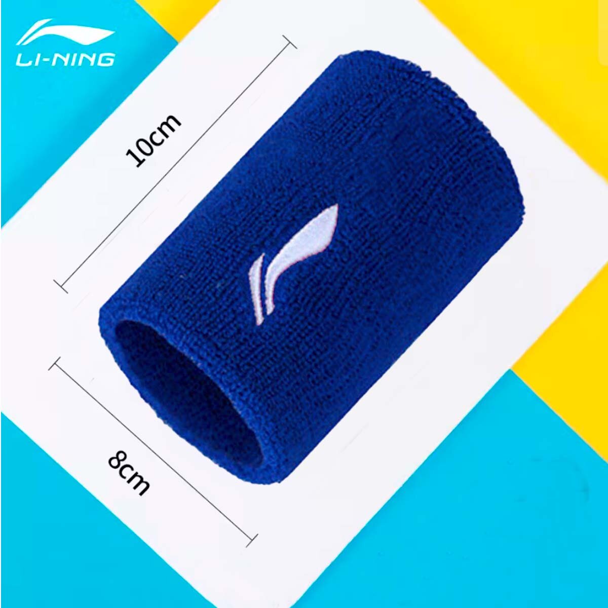 Напульсник спортивный, LI-NING AHWR010-7BLUE, синий, 1шт